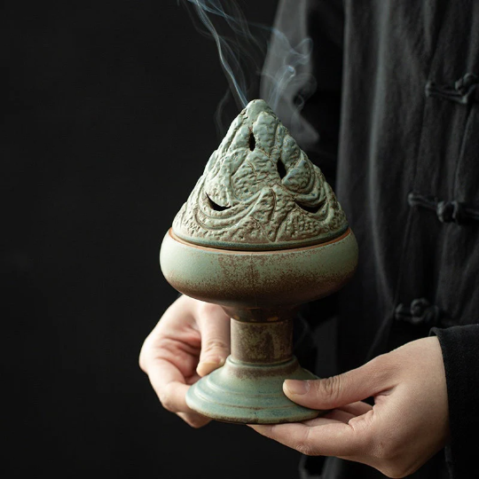 Antique Boshan Ceramic Incense Burner – Buddha3bodhi