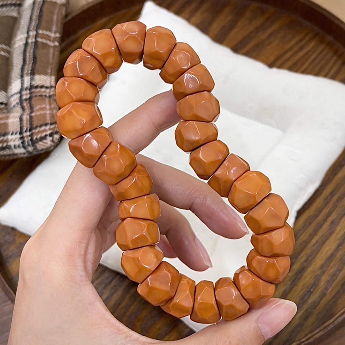 Natural Monkey Head Walnut Prayer Beads Bracelet for Fidgeting & Mindf ...