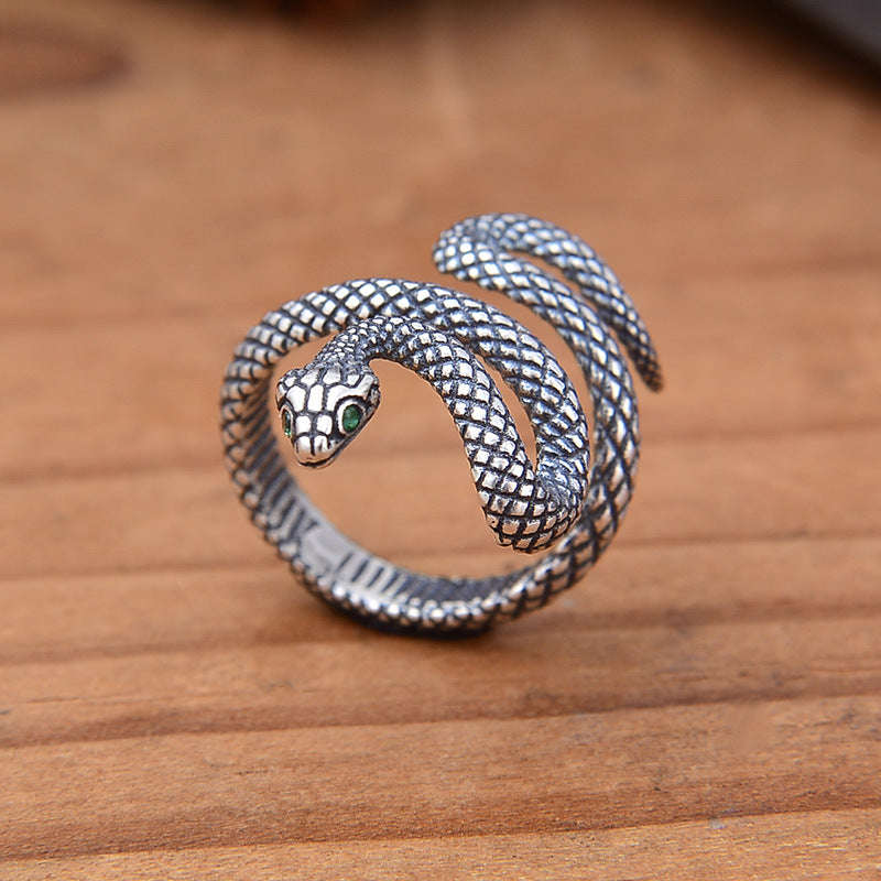 S925 Sterling Silver Spirit Snake Bead Separator DIY Bracelet ...