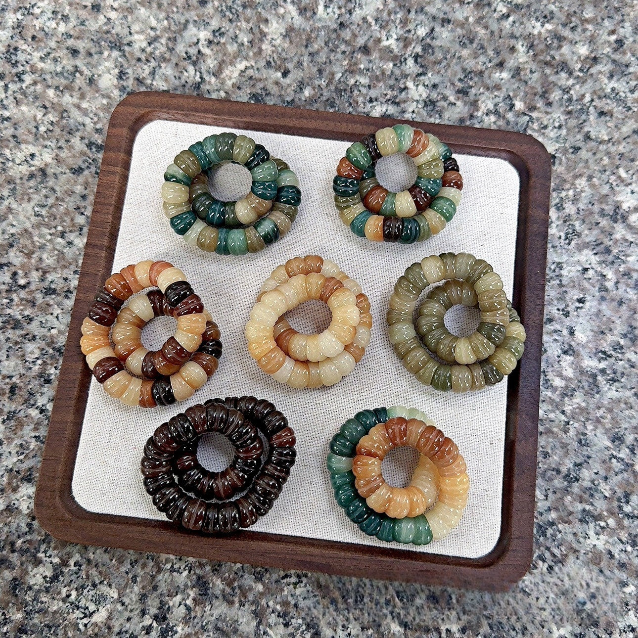 Buddha3bodhi Burger-Sliced Fidget Bodhi Bracelet for Stress Relief